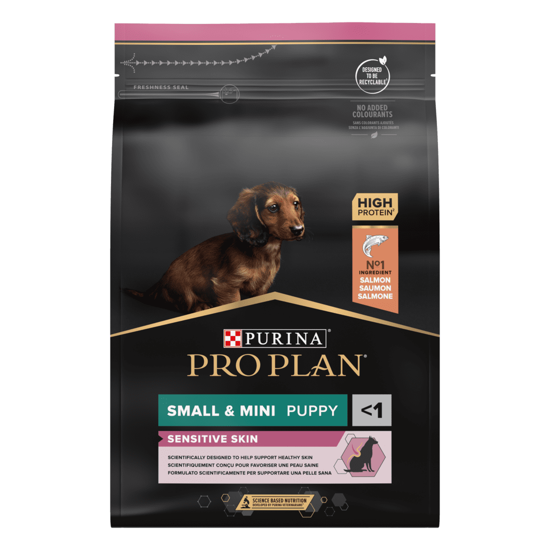 PRO PLAN®. Корм для цуценят малих порід з чутливою шкірою | Purina
