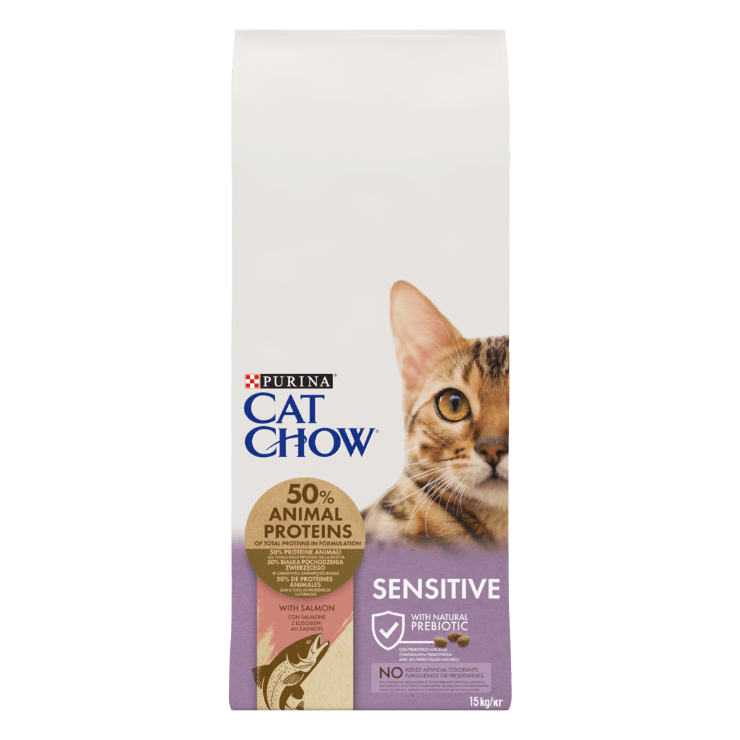 CAT CHOW® Сухий корм для котів з чутливою шкірою і травленням | Purina