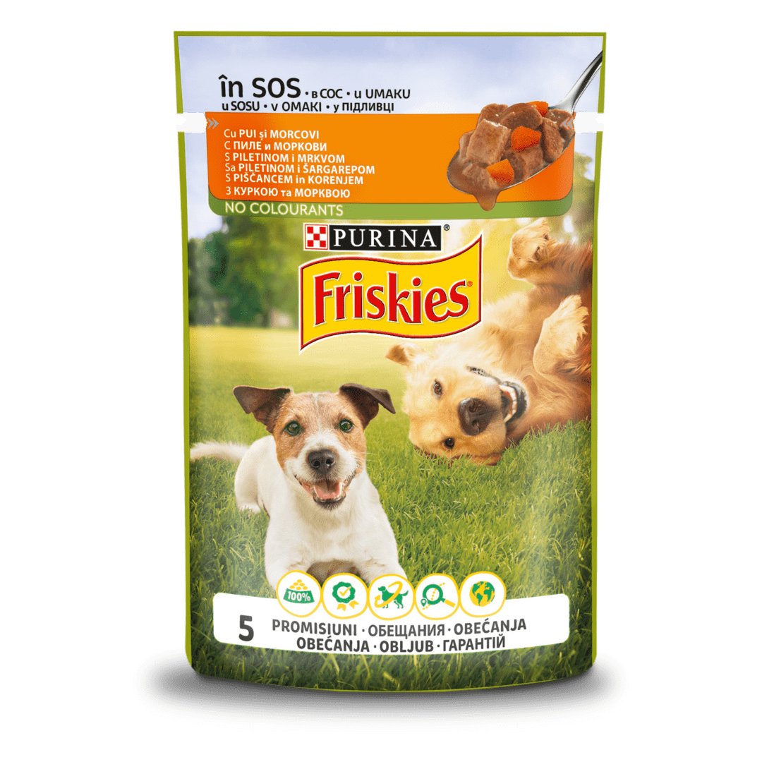 Friskies®. Вологий корм для собак, з куркою та морквою | Purina