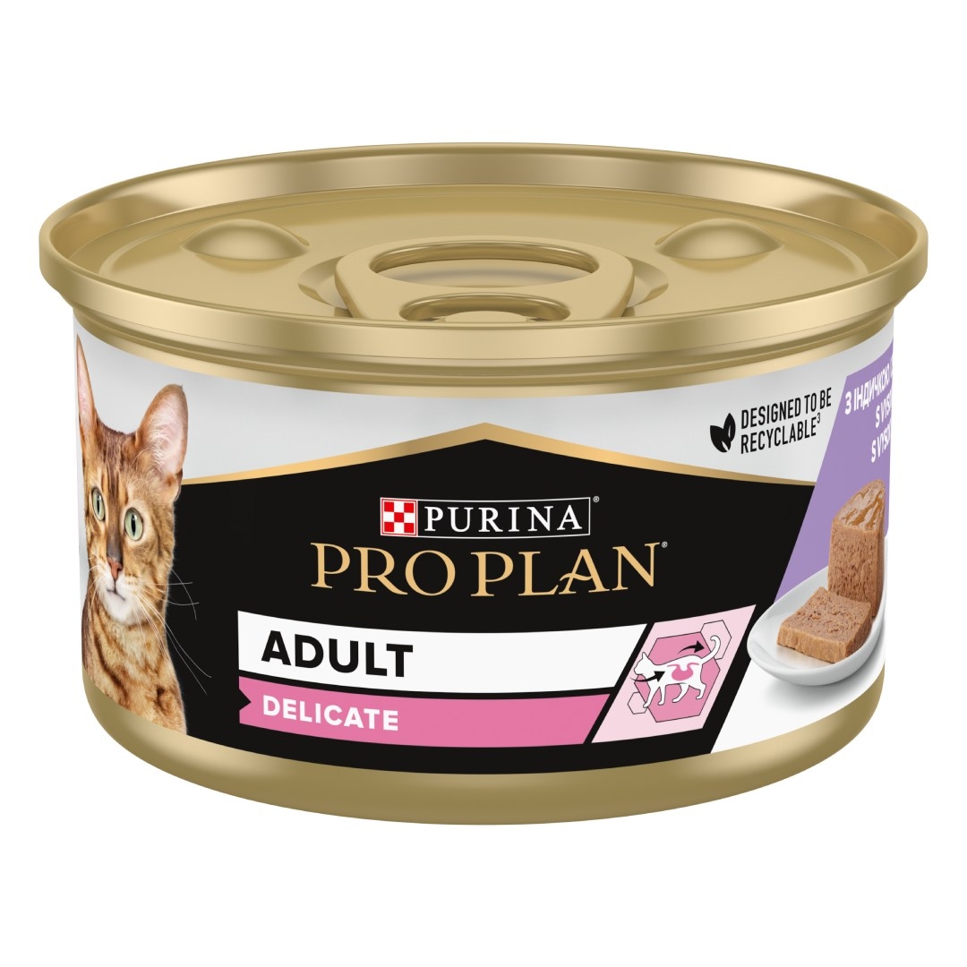 PRO PLAN® DELICATE. Мус з індичкою для котів | Purina UA